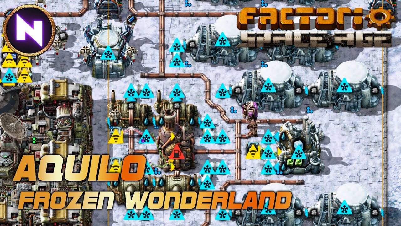 AQUILO: First Landing! Dealing with HEAT🔥& COLD ️ | 23 | Factorio SPACE ...