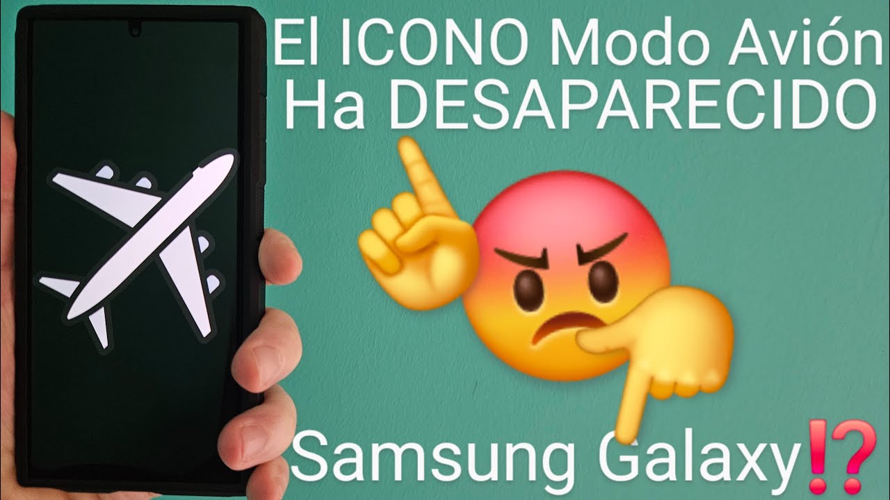 📌 👀 NO VEO el ICONO del MODO AVIÓN en SAMSUNG GALAXY (SOLUCIÓN PASO a ...