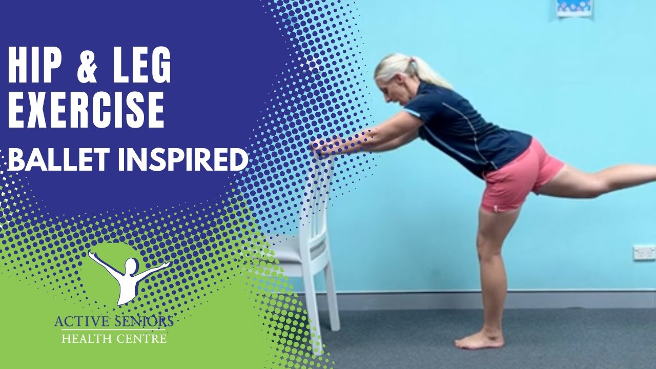 Hip and leg strengthening ballet inspired exercise - YouTube
