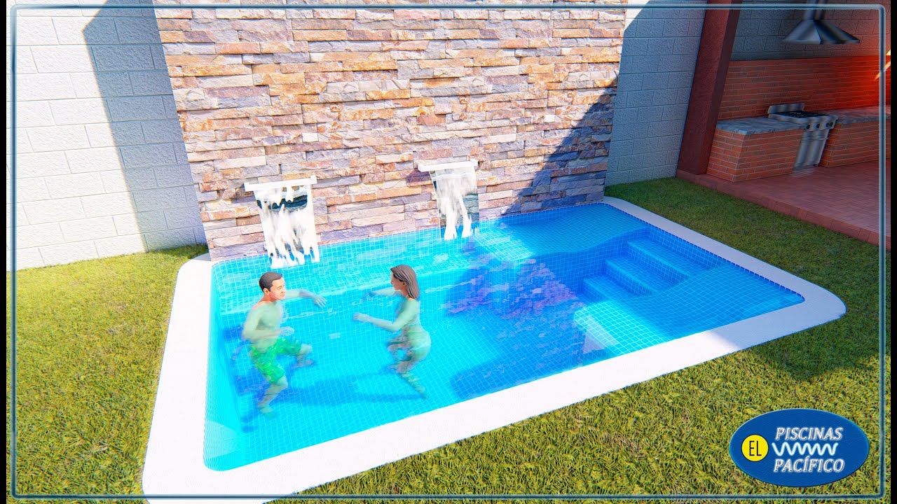 Jacuzzi con mosaico y muro decorativo - YouTube