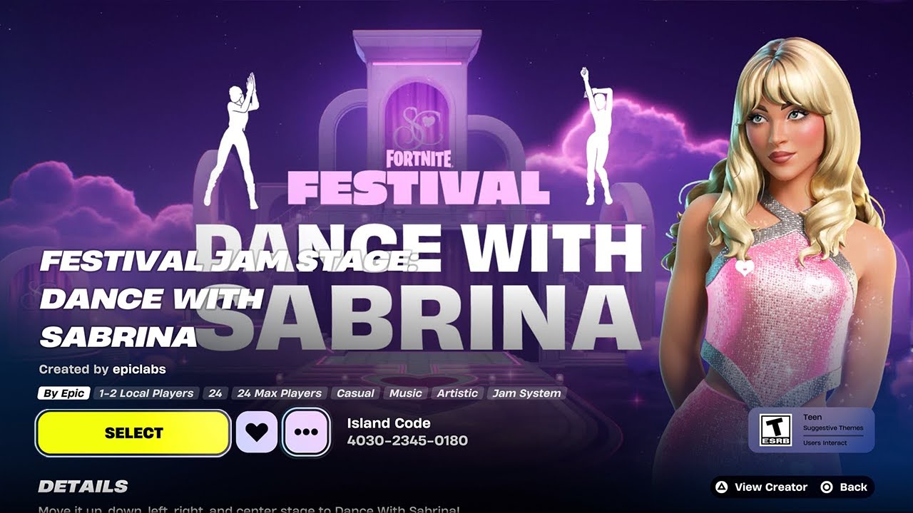 How To Join & Play Festival Jam Stage: Dance with Sabrina Carpenter ...