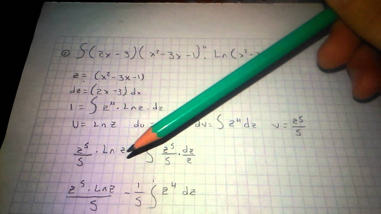  2x 3 x 2 3x 1 4 Ln x 2 3 1 SUSTITUCION PARTES YouTube