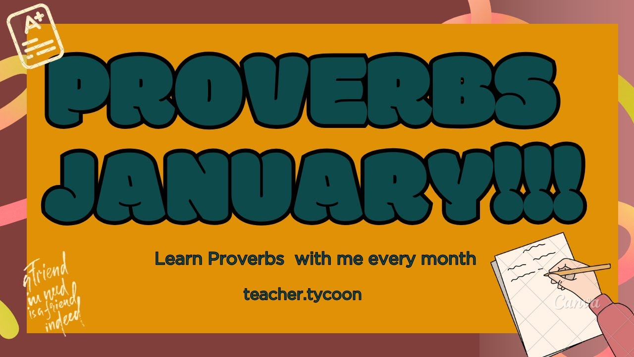 Proverbs/ January Proverbs of the month #englishactivities #proverbs ...