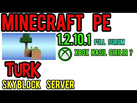 MİNECRAFT PE 1.2.10.1 TÜRK SKYBLOCK SERVER