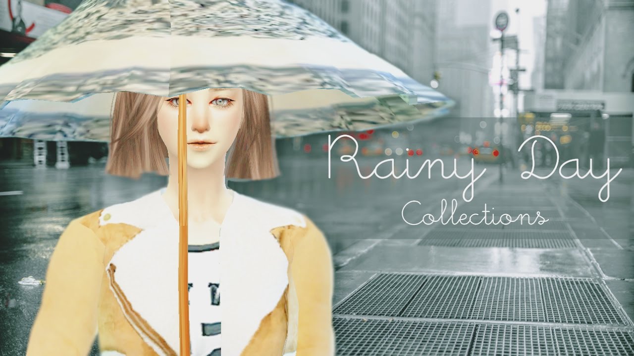 The sims 4 Look book 【Rainy day collection】 Re-upload - YouTube