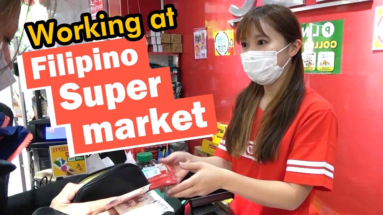 Working At Filipino Supermarket As a Cashier - YouTube