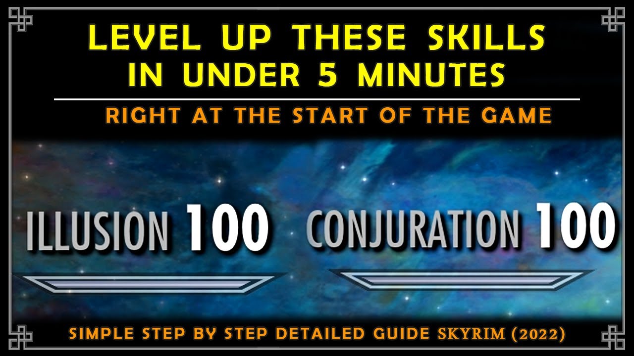 How to level up Illusion and Conjuration in under 5 minutes | SIMPLE ...