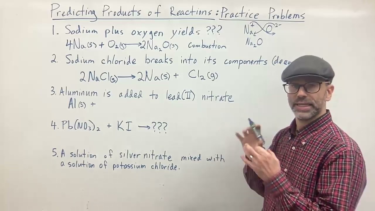 Predicting Products of Reactions: Practice Problems (Part 1) - YouTube