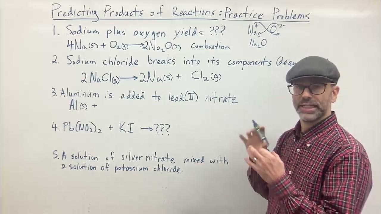 Predicting Products of Reactions: Practice Problems (Part 1) - YouTube