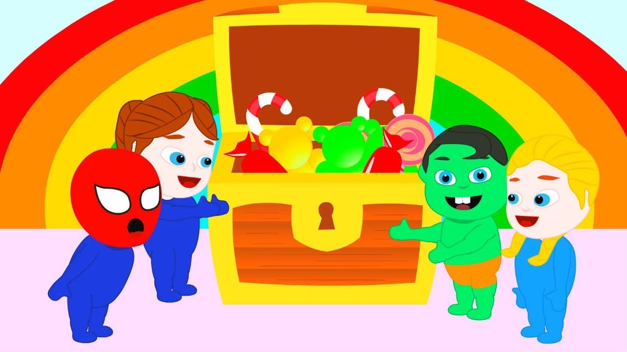 SUPER KIDS FIND A TREASURE Funny Cartoons For Kids - YouTube