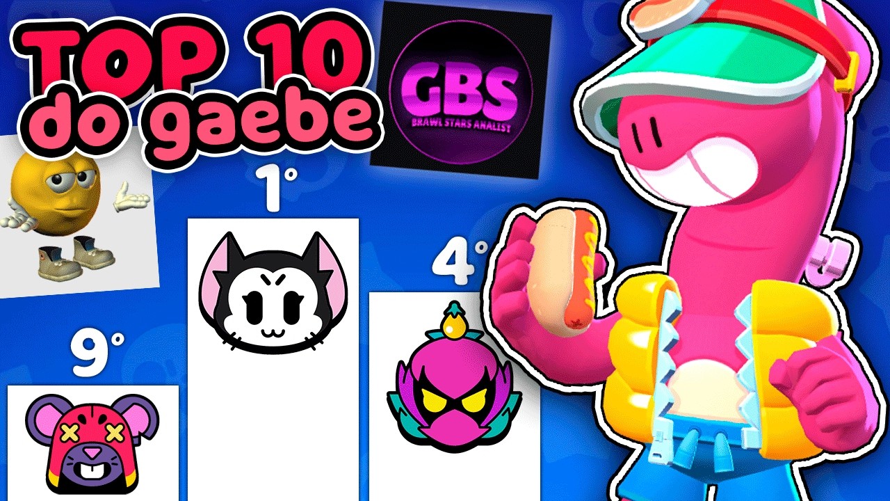 TOP 10 brawlers ALEATÓRIOS do gaebe 😬🏆 (opinião 100% sincera 🤩) - YouTube