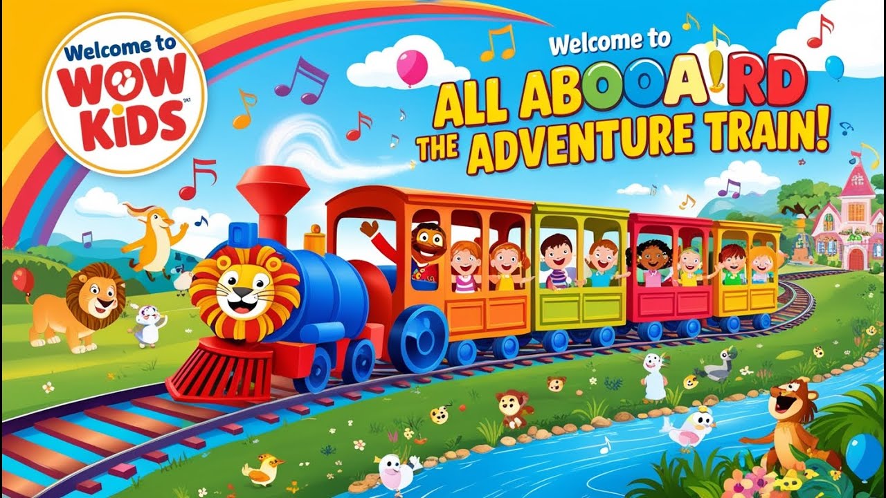 Welcome To Wow Kids || All aboard the Adventure Train Songs For Kids ...