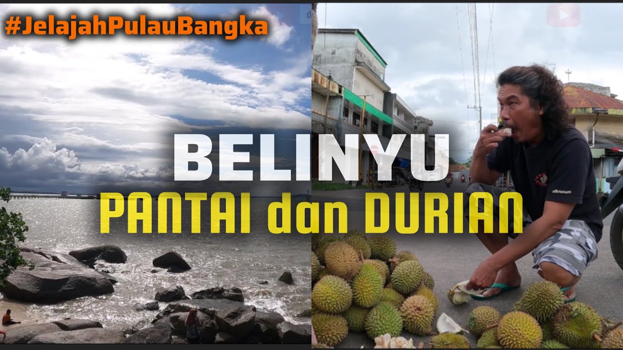 WISATA PANTAI DI SEKITAR BELINYU DAN LEGITNYA DURIAN BANGKA # ...