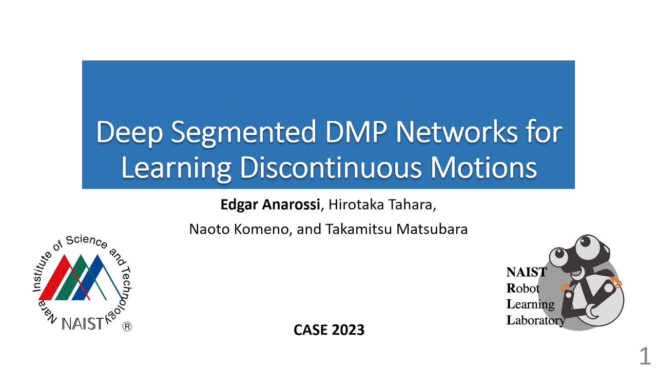 Deep Segmented DMP Networks for Learning Discontinuous Motions - YouTube