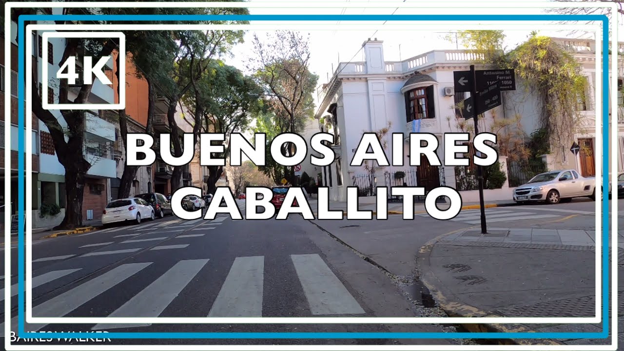 [4K] Buenos Aires Walk - Barrio Caballito en Buenos Aires / Caballito ...