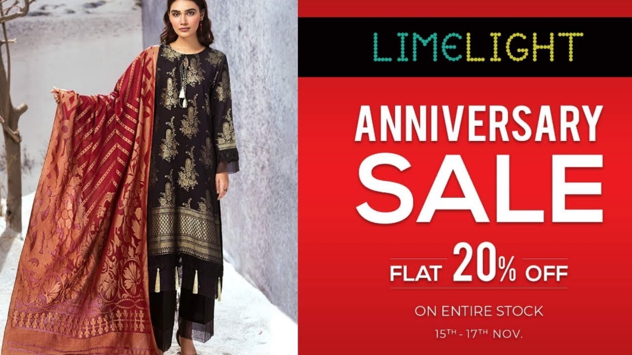 Limelight winter sale Flat 20% off with price_ladies Concern - YouTube