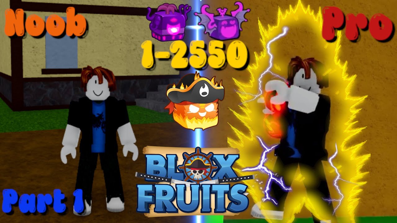 Level 1 2250 with only elemental fruits in Blox Fruits (part 1) - YouTube
