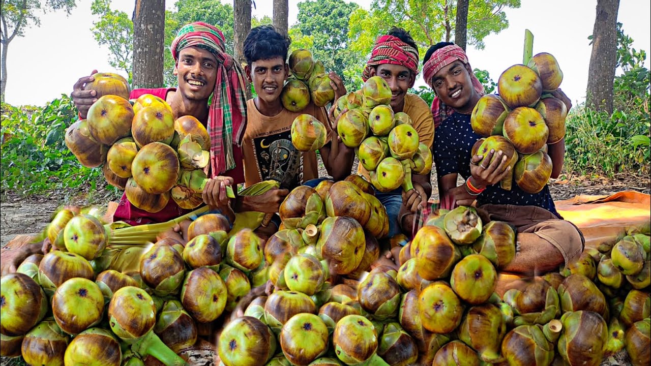Our Village Fresh PALM FRUIT Cutting And Eating In Village |sweet palm ...