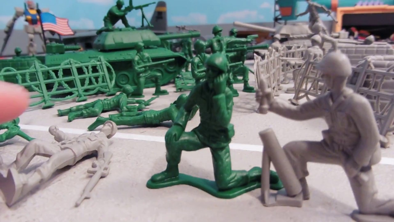 2 unique tanks! 75 PIECE ARMY MEN PLAYSET! - YouTube