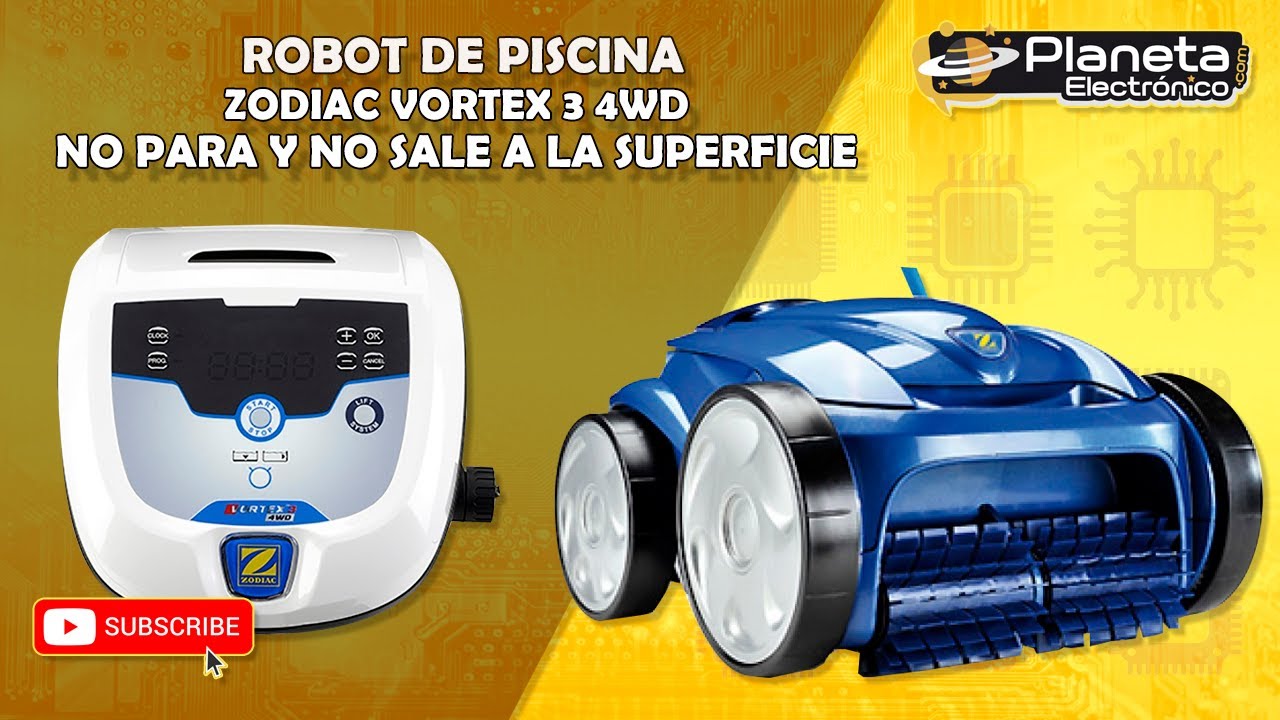 🏊🏼‍♂️🏊🏼‍♂️ ROBOT de Piscina ZODIAC VORTEX 3 4WD. No para y no sale a ...