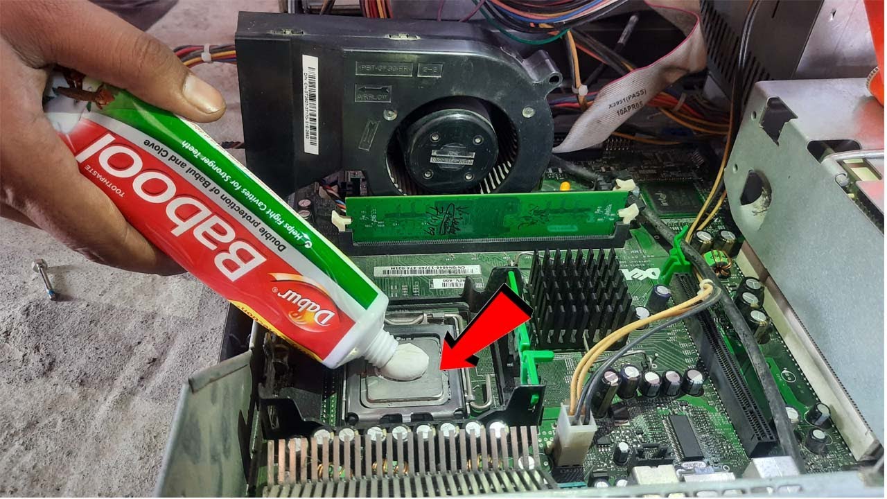 Toothpaste VS cpu processer heating - YouTube