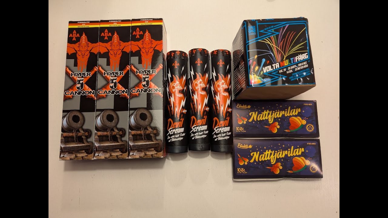 Årets Sjunde inköp av Pyroteknik / Fyrverkerier 2025 köpta från Funke ...