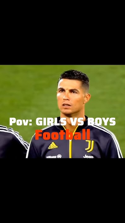Girls vs boys football in school #football - YouTube