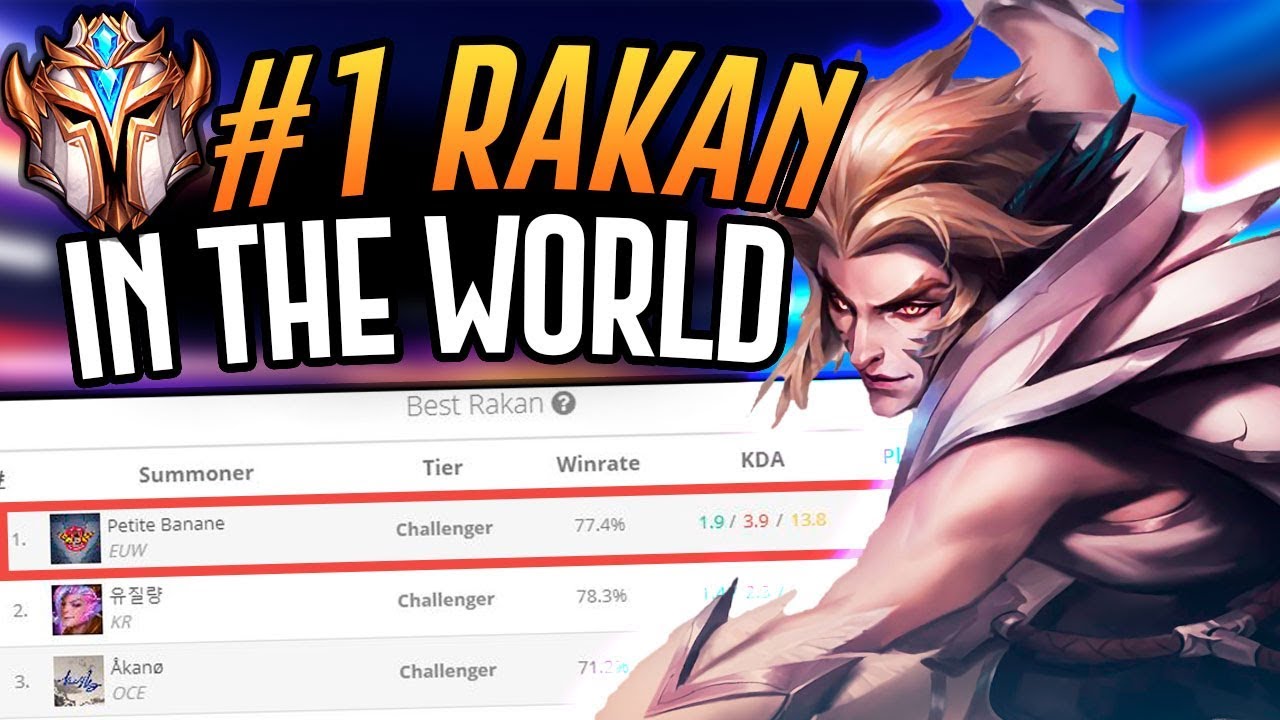 HOW GOOD IS THE RANK 1 RAKAN IN THE WORLD?! Challenger Support - League ...
