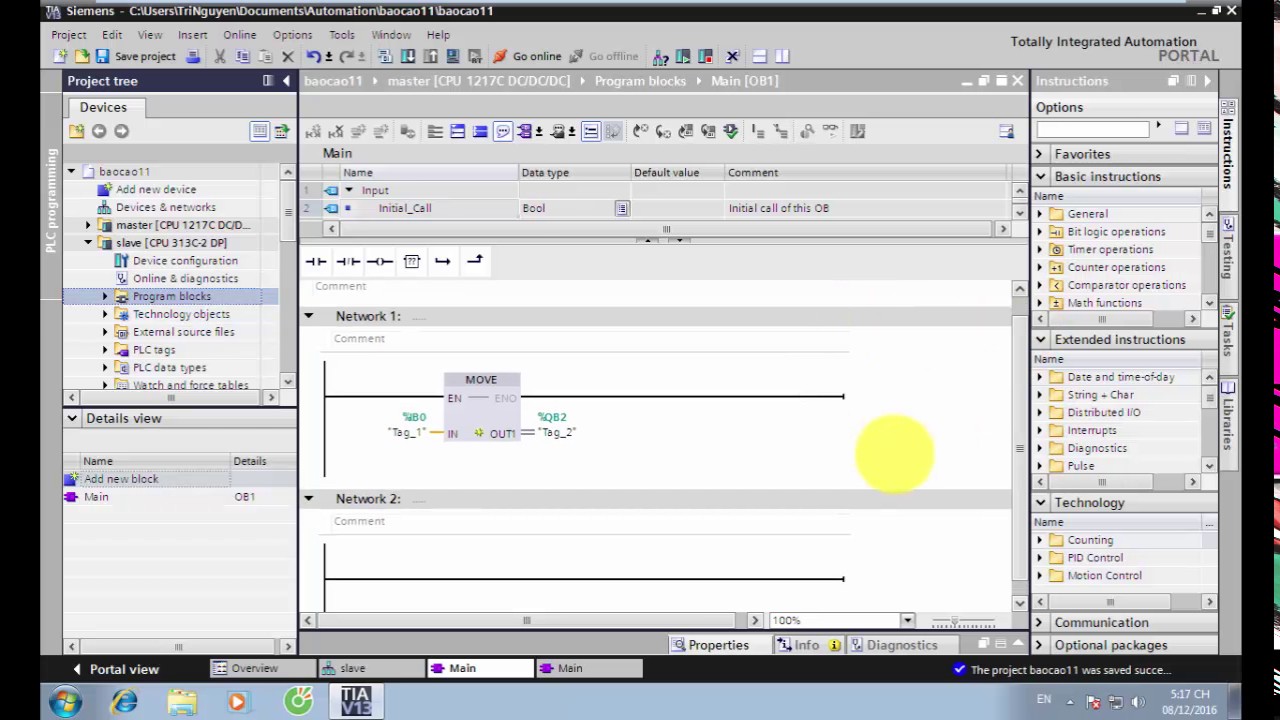 profibus s7-1200 s7-300 - YouTube