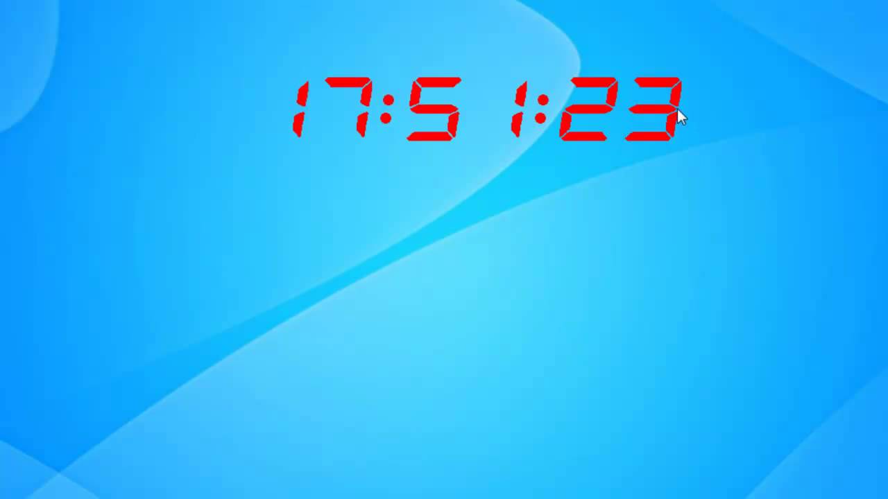 BigClock Windows 7 Desktop Gadget - YouTube