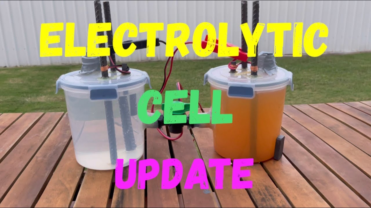 Home made electrolytic cell - YouTube