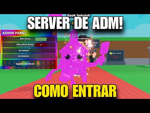 COMO ENTRAR EM SERVER DE ADM DE GRAÇA NO ROUBE UM BRAINROT!!