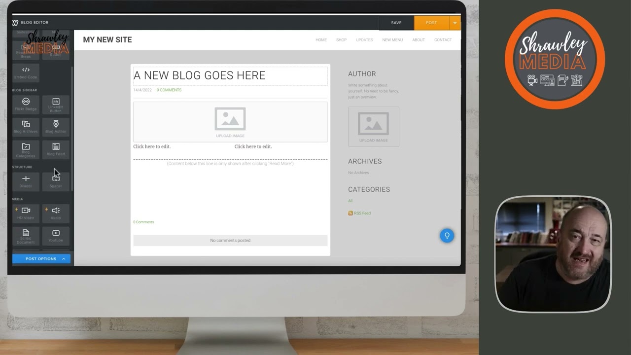 28. How to Set up a Blog on your Weebly Website & arrange a Layout ...