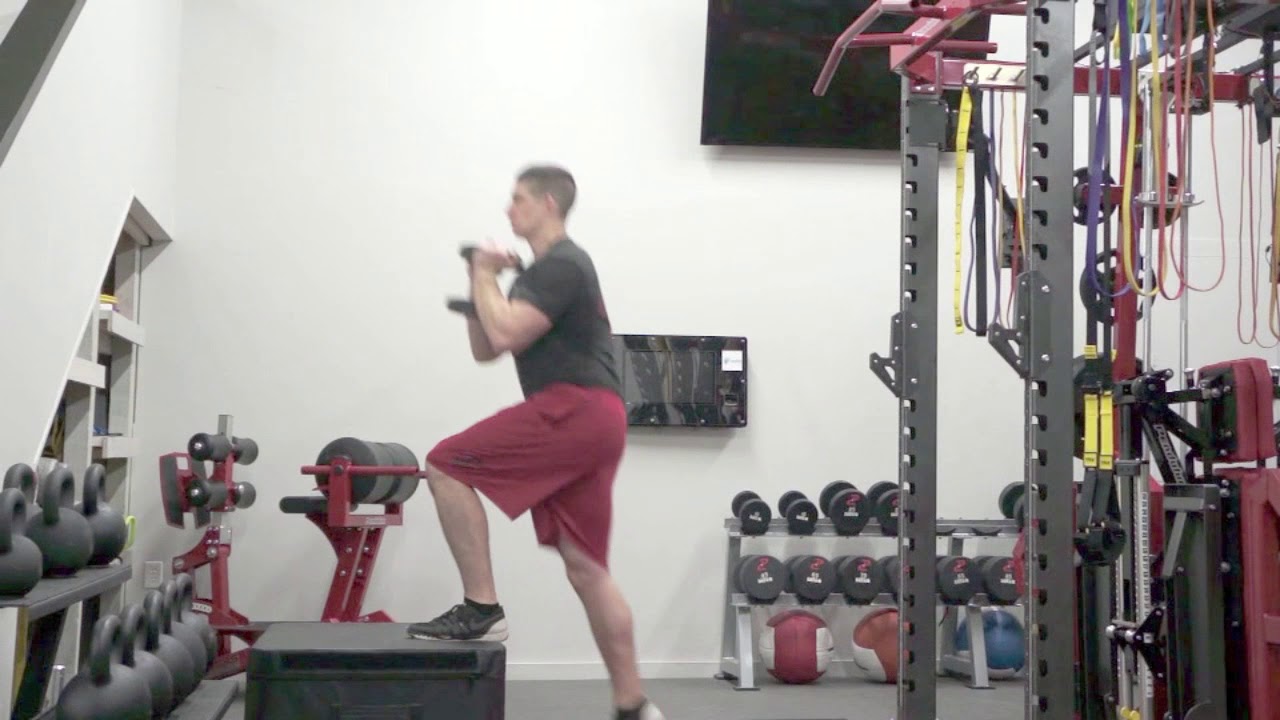 DB Goblet Step Up with Step Down - YouTube