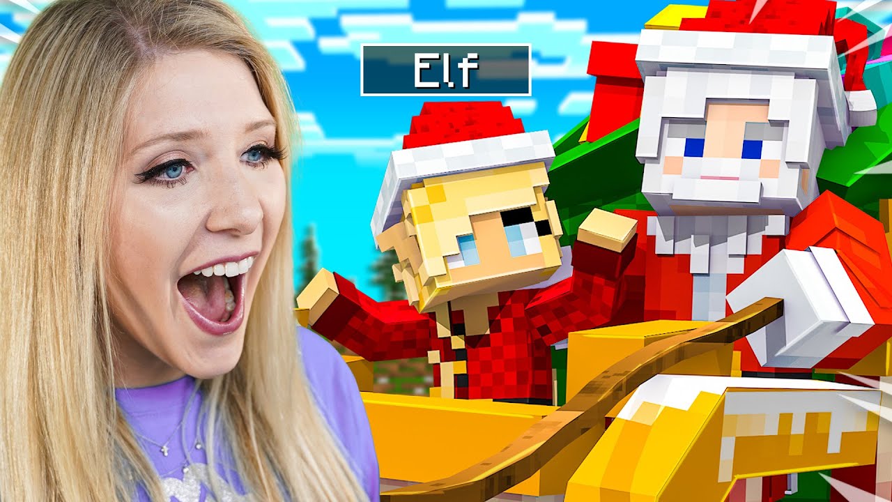 Playing Minecraft as a Helpful Christmas Elf! - YouTube
