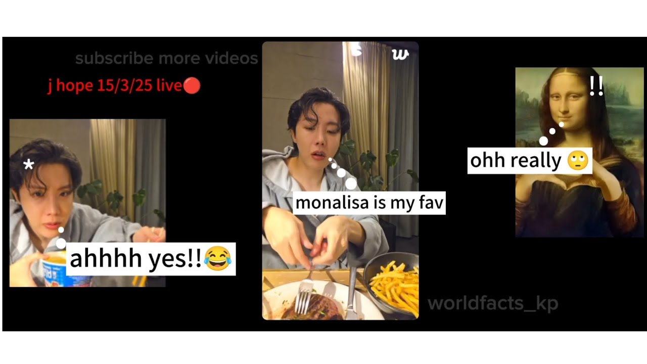 🔴(J HOPE LIVE FULL VIDEO)jhope is very funny .his look like very ...