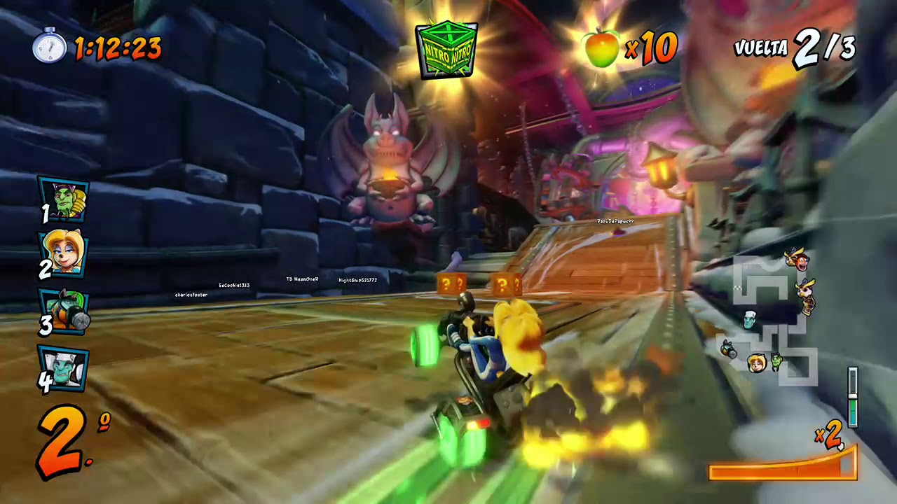 Isabella VS Los Mejores Personajes Crash Team Racing Nitro Fueled - YouTube