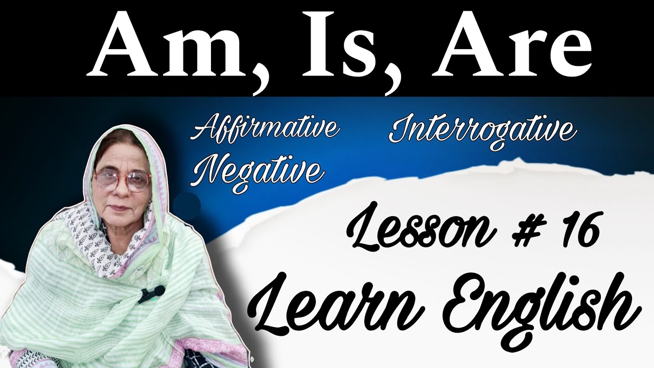 @A2Zlearningg Am Is Are | Lesson 16| Learn English |Affirmative ...