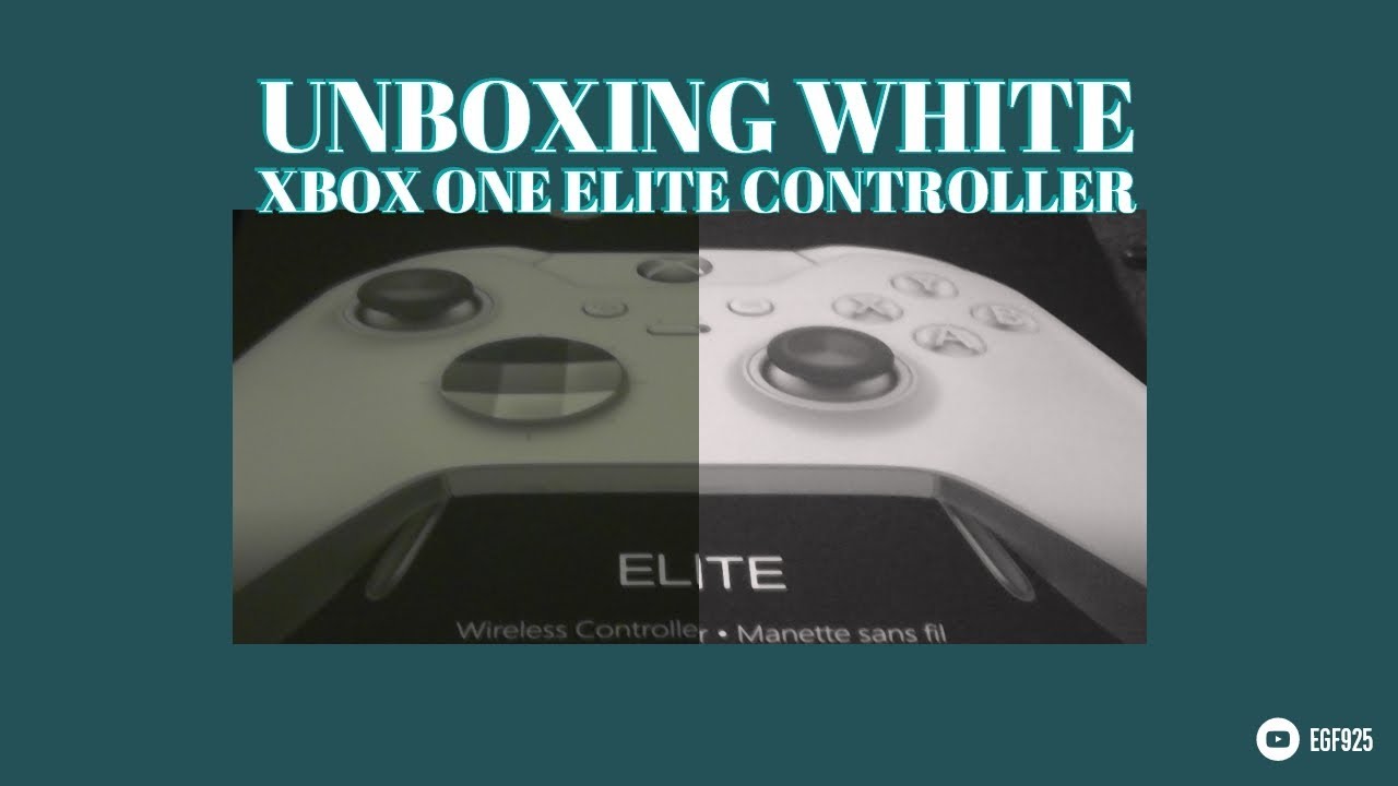 unboxing the White Xbox one controller Elite - YouTube