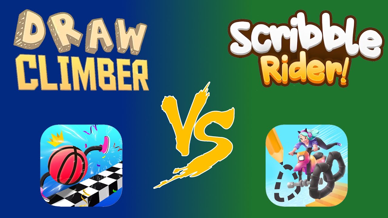 Draw Climber vs. Scribble Rider | Which Is The Better Game? | Part 12 - YouTube