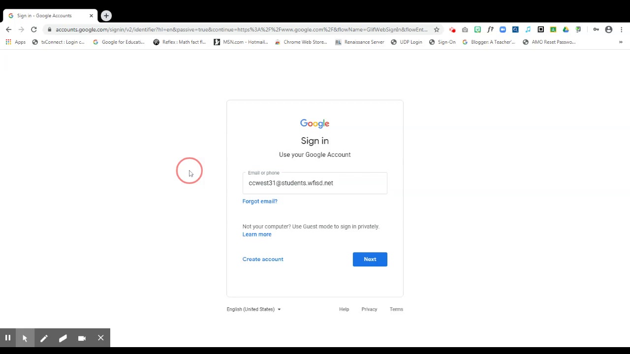 Google Classroom Sign in Steps - YouTube