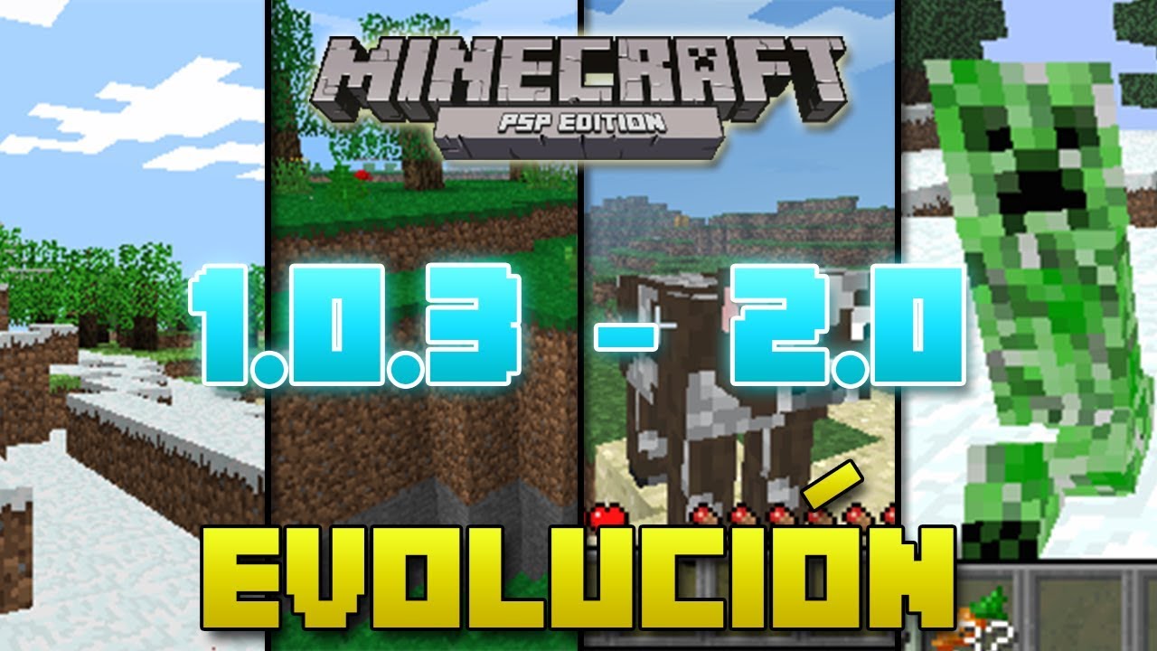 Evolución de Minecraft PSP Edition | HD | luigi2498 - YouTube
