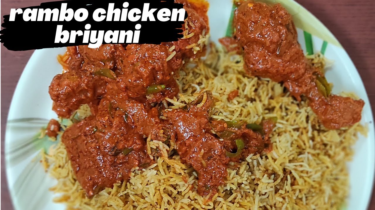 VERY VERY SPICY RAMBO CHICKEN BRIYANI !! GHUMA GHUMALU ANDHRA HOTEL ...