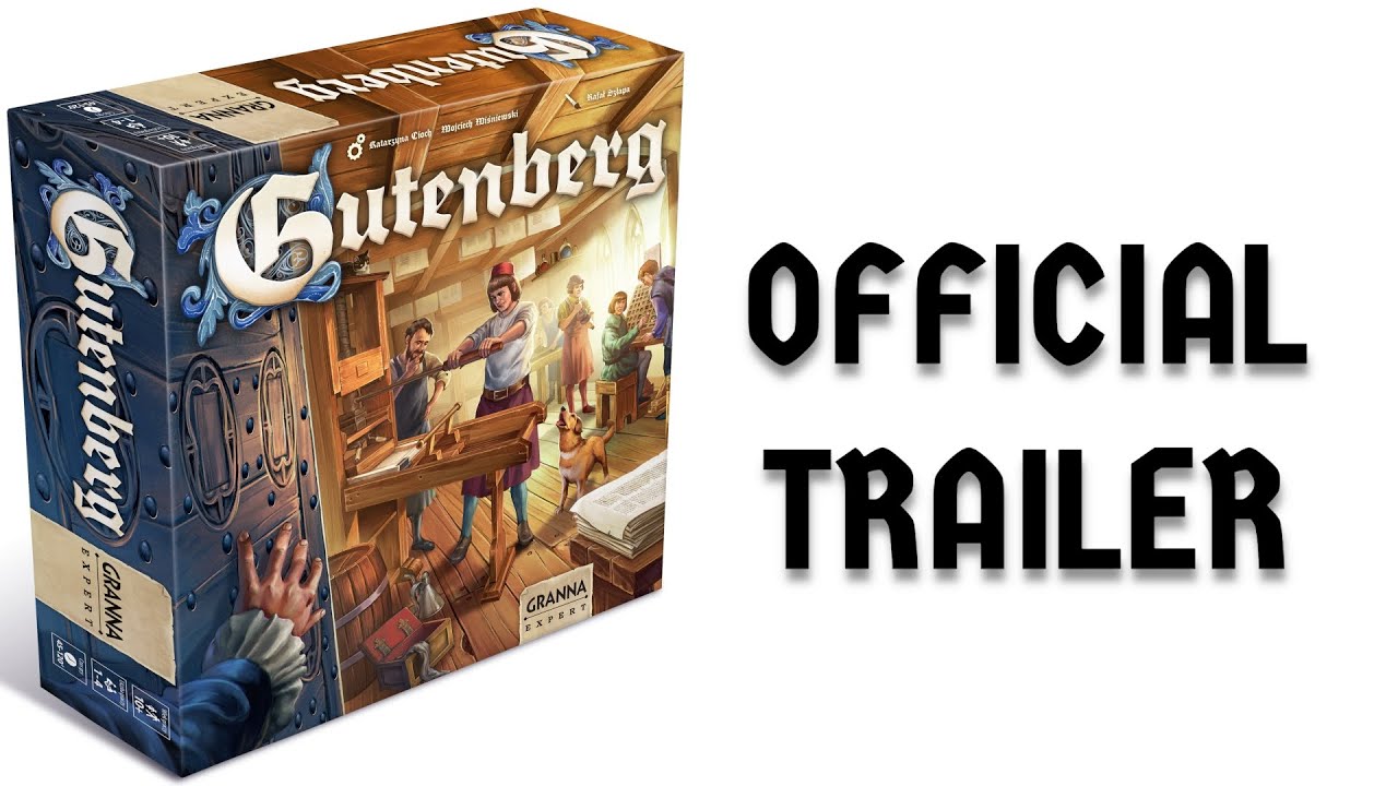 Gutenberg Board Game Trailer PL - YouTube