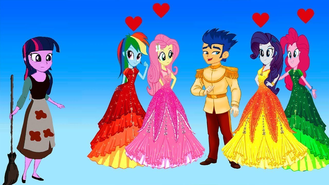 My Little Pony MLP Equestria Girls Transform into Cinderella New Dress ...