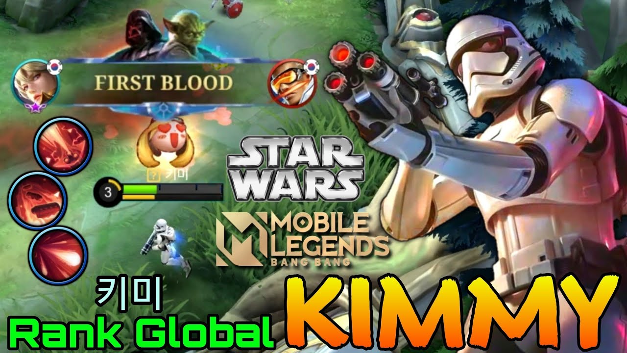 Kimmy FO Jet Trooper New STARWARS x MLBB Skin Gameplay! - Top Global ...