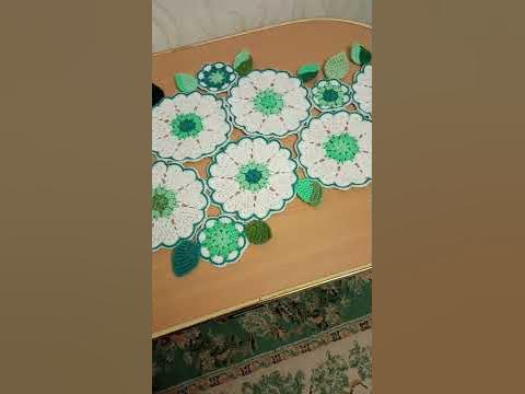 Салфетка на журнальный столик. - YouTube