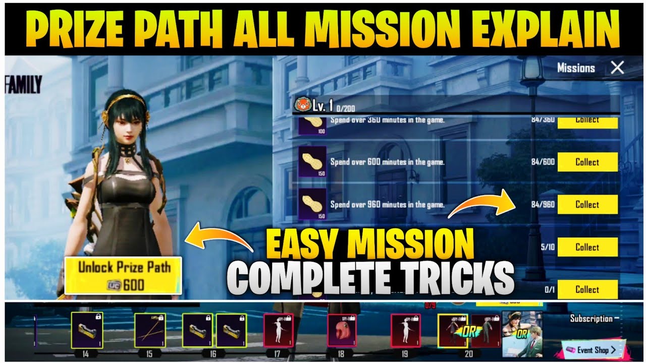 PRIZE PATH EVENT ALL MISSION EXPLAIN EASY MISSION COMPLETE TRICKS ...