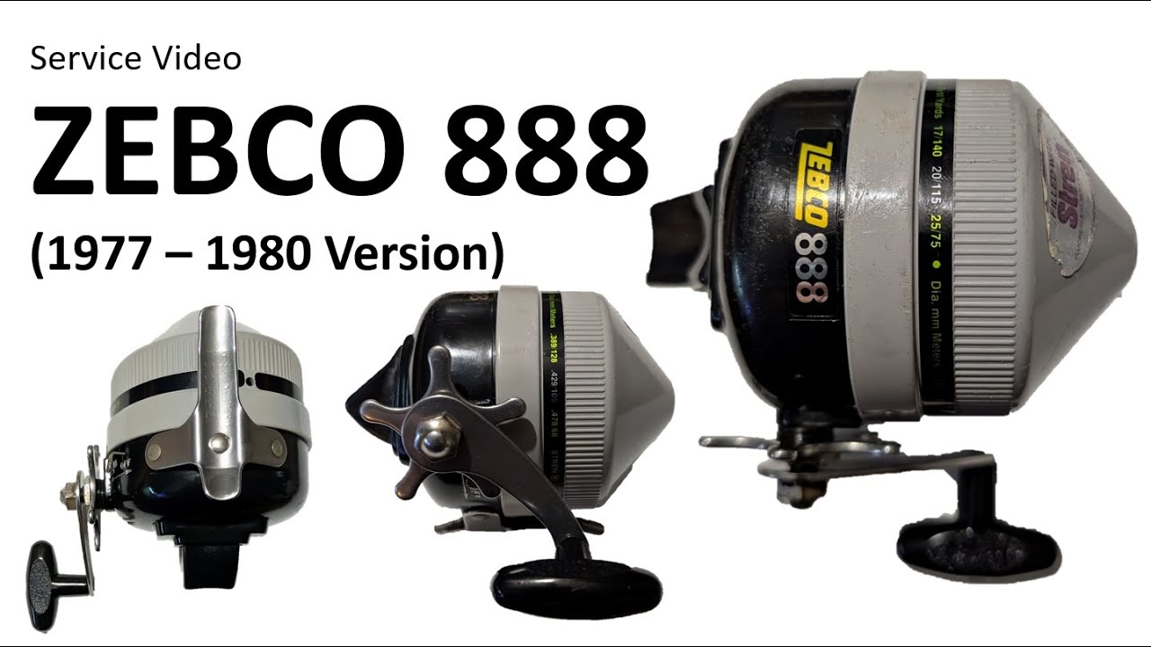 Zebco 888 (1977 - 1980 version) Vintage Spincast Fishing Reel Service ...