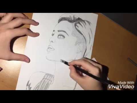 Drawing Halsey - YouTube